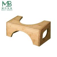 China Custom Eco-Friendly Bamboo Bathroom Non-Slip Adult Squat Stool for sale