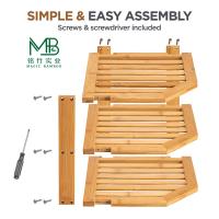 China Wholesale Small 3-Tier Bamboo Dish Organizer Rack For Kitchen Cabinets for sale