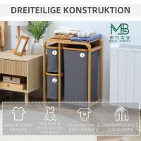 China Bamboo Bedroom Storage Rack With Multipurpose Storage Bags for sale
