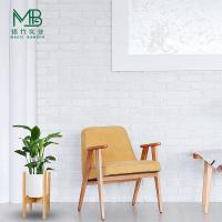 China Adjustable Bamboo Flower Pot Stand With Tray For Balcony for sale