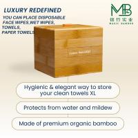 China Wholesale Multifunctional Bamboo Towel Storage Boxes With Lids For Bathrooms for sale