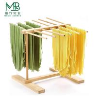 China Bamboo Pasta Drying Rack With Transfer Rod For Restaurants for sale
