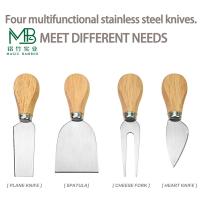 China Multifunctional Bamboo Cheese Deli Cutting Board With 4 Knives For Kitchen for sale