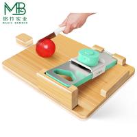 China One-handed Bamboo Cutting Board With Food Holder for sale