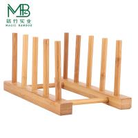 China Bamboo Dish Storage Drying Rack For Kitchen Cabinet for sale