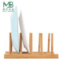 China Bamboo Dish Storage Drying Rack For Kitchen Cabinet for sale