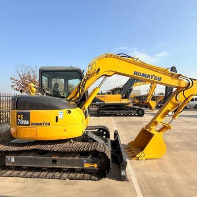 China Factory Direct Shipping Used Komatsu PC78 Mini Crawler Excavator Second Hand Hydraulic Digger Farm Used Excavator for Sale for sale