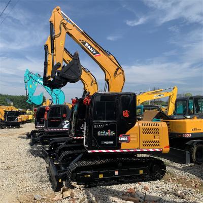 China New Used Excavator 9Ton Sy95c 95c-9 Sy75c Sy75 PLC Motor Included Engine Pump Excellent Mini Small Excavator for sale