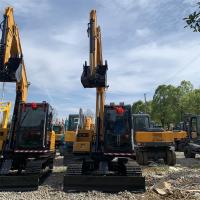 China New Used Excavator 9Ton Sy95c 95c-9 Sy75c Sy75 PLC Motor Included Engine Pump Excellent Mini Small Excavator for sale