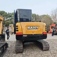 China Low Price Low Hours Sany SY60C 6Ton Crawler ISUZU Engine Hydraulic Used Mini Excavator for Sale for sale