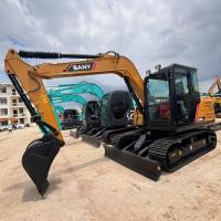 China Original China Made Used Sany Sy75C 75C Pro ISUZU Engine Excavator Low Price High Quality Construction Shovel Digger Stock for sale