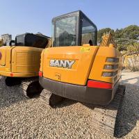 China Low Price Low Hours Sany SY55C 5.5Ton Crawler Hydraulic Compact Used Mini Excavator Machine for Construction for sale