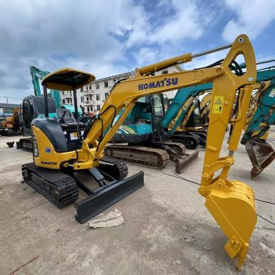 China Used Japanese Komatsu PC30MR Mini Excavator 3Ton Compact Hydraulic Crawler Digger with Zero Tail Swing for Garden Construction for sale