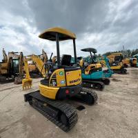 China Used Japanese Komatsu PC30MR Mini Excavator 3Ton Compact Hydraulic Crawler Digger with Zero Tail Swing for Garden Construction for sale