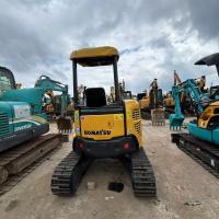 China Used Japanese Komatsu PC30MR Mini Excavator 3Ton Compact Hydraulic Crawler Digger with Zero Tail Swing for Garden Construction for sale