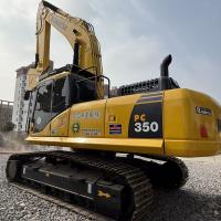 China 35 Ton large Used Komatsu Excavator PC350 Crawler Earthmoving Machinery for sale
