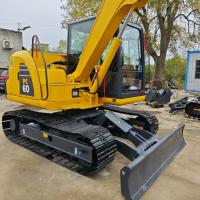 China Genuine Komatsu PC60 6Ton Mini Excavator Original Japanese Made Durable Hydraulic System 0.25-0.37m³ Bucket Low Working Hours for sale