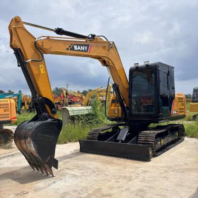 China Original SANY SY95C-9 Pro Small Excavator 0.38m3 Bucket Capacity Strong Digging Force 63.6kN Hydraulic Crawler Digger for sale