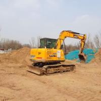 China Sany SY75C-9 Used Heavy Equipment Repossessed Mini Excavators Crawler 7 Ton for sale