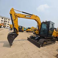 China Original SANY SY75C Pro Small Crawler Excavator 7ton With Advanced Hydraulic System and Comfortable Cabin for sale