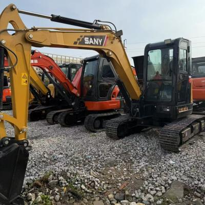 China Hot Sale Sany SY50U 5ton Compact Mini Excavator Low Fuel Consumption Flexible Movement for House Renovation and Digging Work for sale