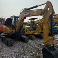China Hot Sale Sany SY50U 5ton Compact Mini Excavator Low Fuel Consumption Flexible Movement for House Renovation and Digging Work for sale