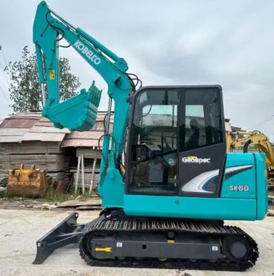China Used Kobelco SK60 6Ton Crawler Hydraulic Excavator Construction Equipment for sale