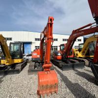 China 90% New Korea Doosan DH55 Mini Excavator 5.5 Ton Crawler Digger Strong Digging Force Used DH55-V Excavator with Video Inspection for sale