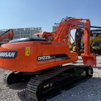 China 22 Ton Used Doosan DH225LC-7 Hydraulic Excavator Reliable Korea Digger for Earthmoving & Road Building Works for sale