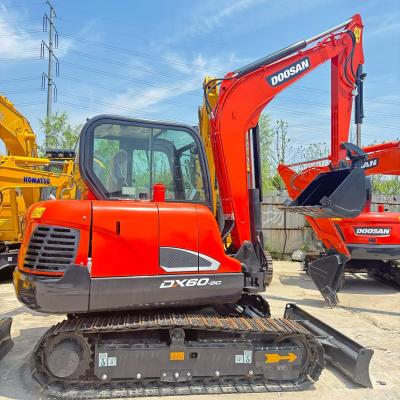 China Demolition Mini Used Doosan Excavator Heavy Duty Equipment DX60-9C 6 Ton for sale