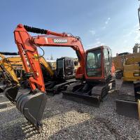 China 7 Ton Used Earthmoving Equipment Road Machinery Excavator DOOSAN DX75LC-9C for sale
