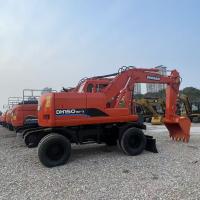China Pre Owned Used Doosan Excavator DH150W-7 Digger Heavy Equipment for sale