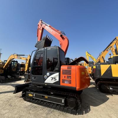 China Good Condition Hot Sale Secondhand Hitachi ZX75 Small Hydraulic Excavator 7.5Ton Digger Cheap Price Used Excavator for Farm Sale for sale