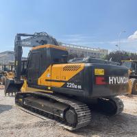 China Second hand HX220S 22 Ton Hyundai Earth Moving Equipment Crawler Excavator 107kW for sale