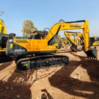 China High Performance Repossessed 220 Hyundai Excavator Machine Cummins Engine 22 ton for sale