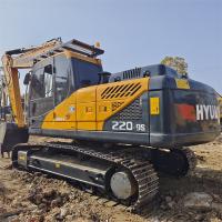 China High Performance Repossessed 220 Hyundai Excavator Machine Cummins Engine 22 ton for sale