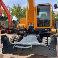 China Original 210W-9 Wheel Used Hyundai Excavator 21Ton For Road Construction for sale
