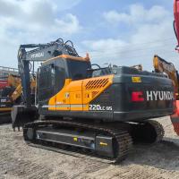 China High Efficiency Used HYUNDAI 220LC-9S Hydraulic 22 Ton Original Cummins Engine Used Excavator for Mining Land Construction Works for sale