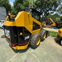 China Small Second Hand Wheel Loader Caterpillar Cat 246D Skid Steer Loader 55kw for sale