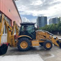 China CAT 420F Backhoe Loader Powerful C44 Engine Multifunctional Construction Equipment for Digging Loading for sale