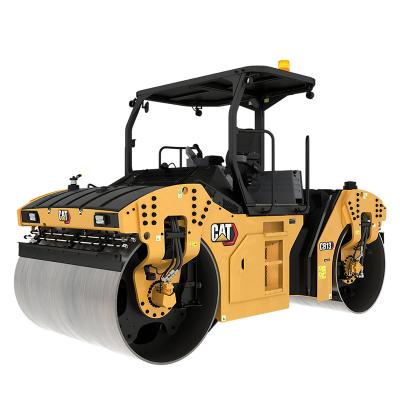 China Double Drum Vibratory Old Used Road Roller Caterpillar Heavy Duty Compactor for sale