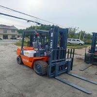 China Diesel Counterbalanced Used Fork Trucks Pre Owned Forklifts 3T for sale