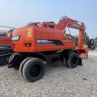 China Pre Owned Used Doosan  DH150W-7 Excavator Digger Heavy Equipment for sale