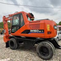 China Pre Owned Used Doosan  DH150W-7 Excavator Digger Heavy Equipment for sale