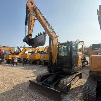 China Low Price Low Hours Sany SY55C 5.5Ton Crawler Hydraulic Compact Used Mini Excavator Machine for Construction for sale