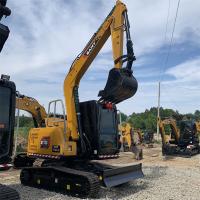 China Low Price Low Hours Sany SY75C 7.5Ton Crawler Hydraulic Compact Used Mini Excavator for Sale for sale