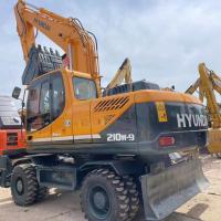 China Hyundai 210W-9 Used 21 Ton Wheel Excavator Original Assembly For Highway Road Construction Work for sale