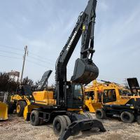 China Hyundai 210W-9 Used 21 Ton Wheel Excavator Original Assembly For Highway Road Construction Work for sale
