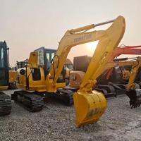 China Used 5.6 Ton Komatsu PC56 Mini Crawler Excavator For Small Engineering Works for sale
