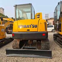 China Used 5.6 Ton Komatsu PC56 Mini Crawler Excavator For Small Engineering Works for sale